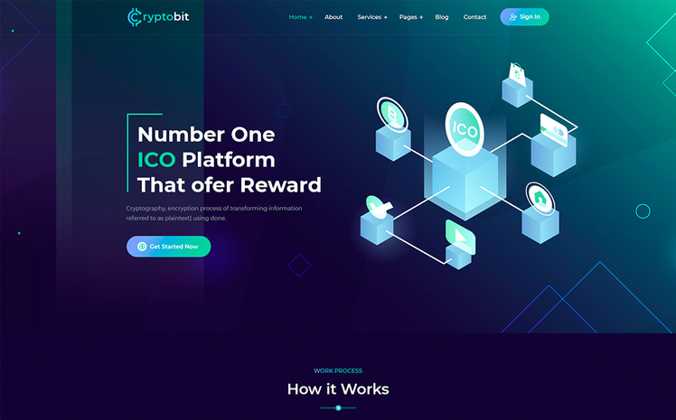 Cryptobit - Financial Technology & Crypto Currency WordPress Theme #313063