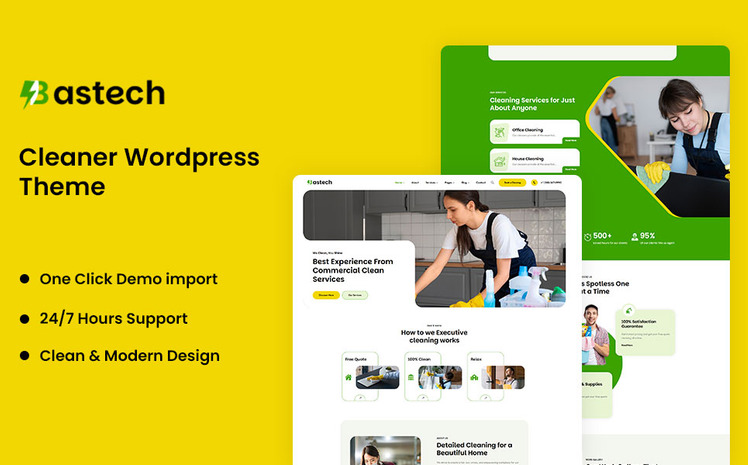 Bastech - Cleaner WordPress Theme #512190