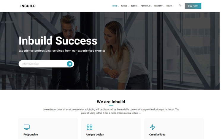 Inbuild - All-In-One Unique HTML Template #181688