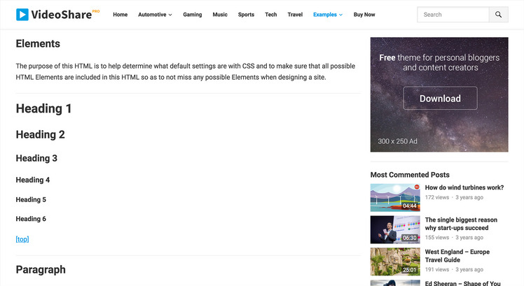 VideoShare Pro - WordPress Video Theme #319162