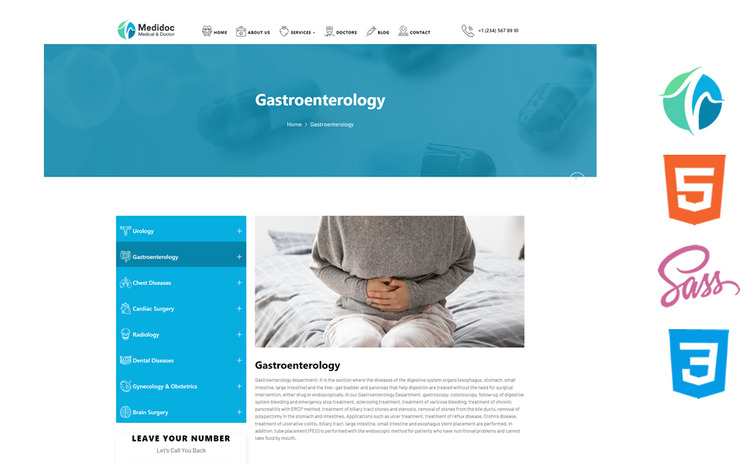 Medidoc - Medical & Doctor Html5 Css3 Theme Website Template #243578