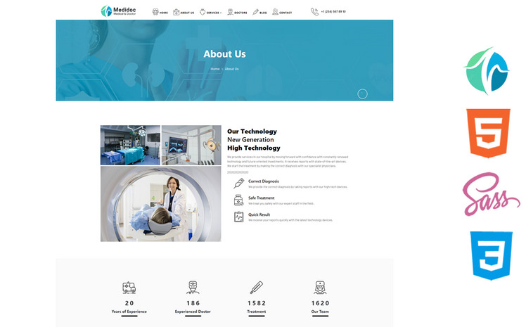 Medidoc - Medical & Doctor Html5 Css3 Theme Website Template #243578