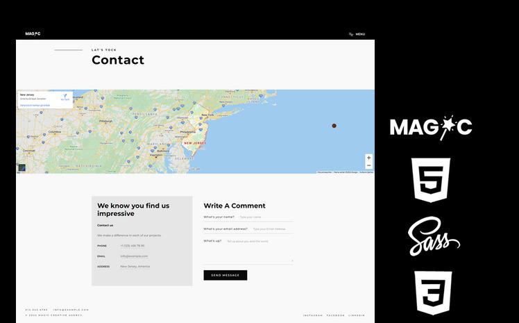 Magic Creative Agency HTML5 CSS3 Theme Website Template #224555