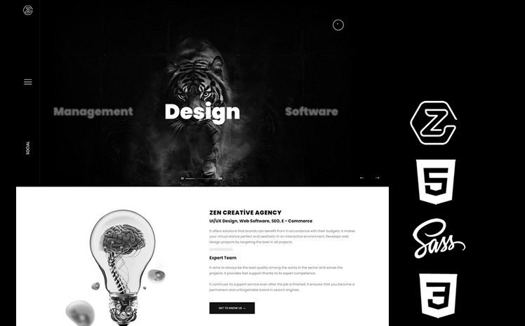 Zen Creative Html5 Css3 Theme Website Template #228066