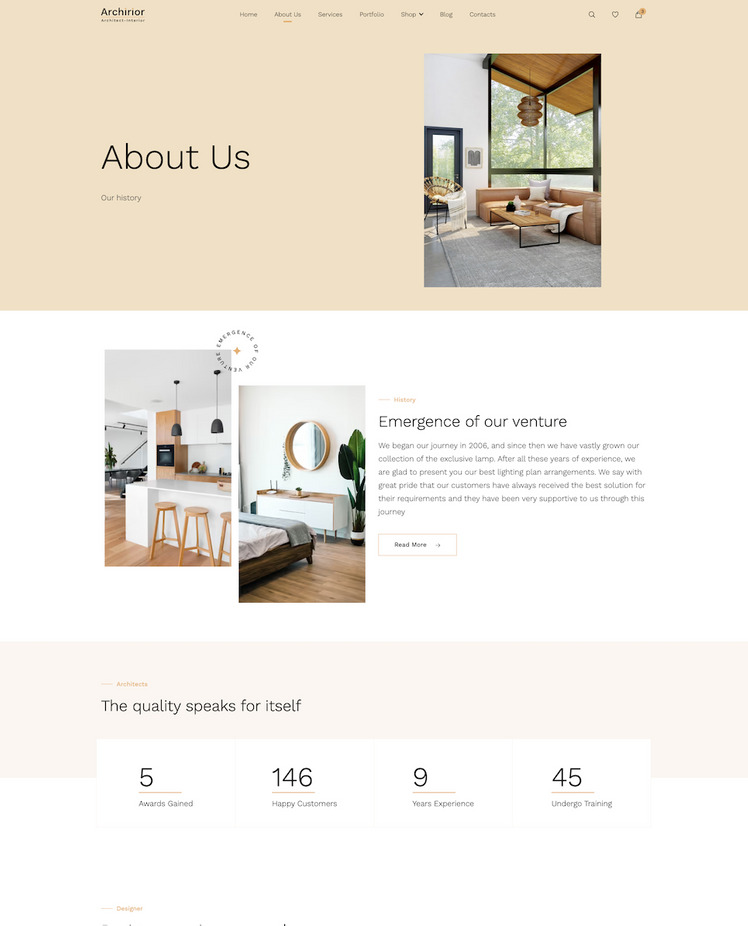 Archirior - Architect & Interior Design HTML Template #313058