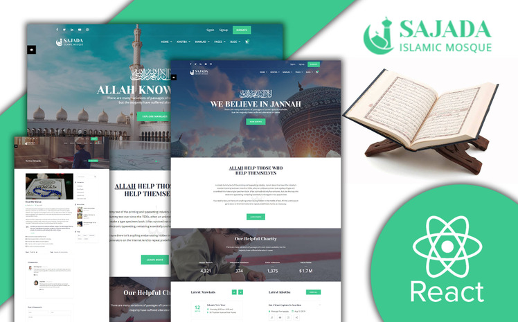 Sajdah - Mosque React Template #196799