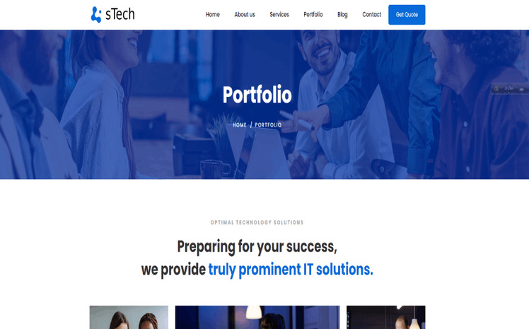 sTech - Technology IT Solutions HTML5 Template #254619