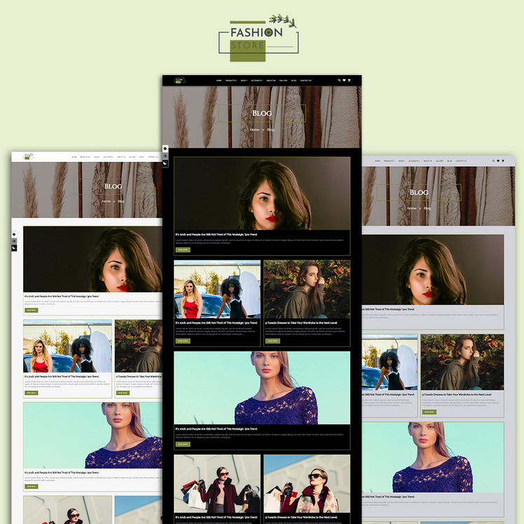 Fashion Store HTML template #235809