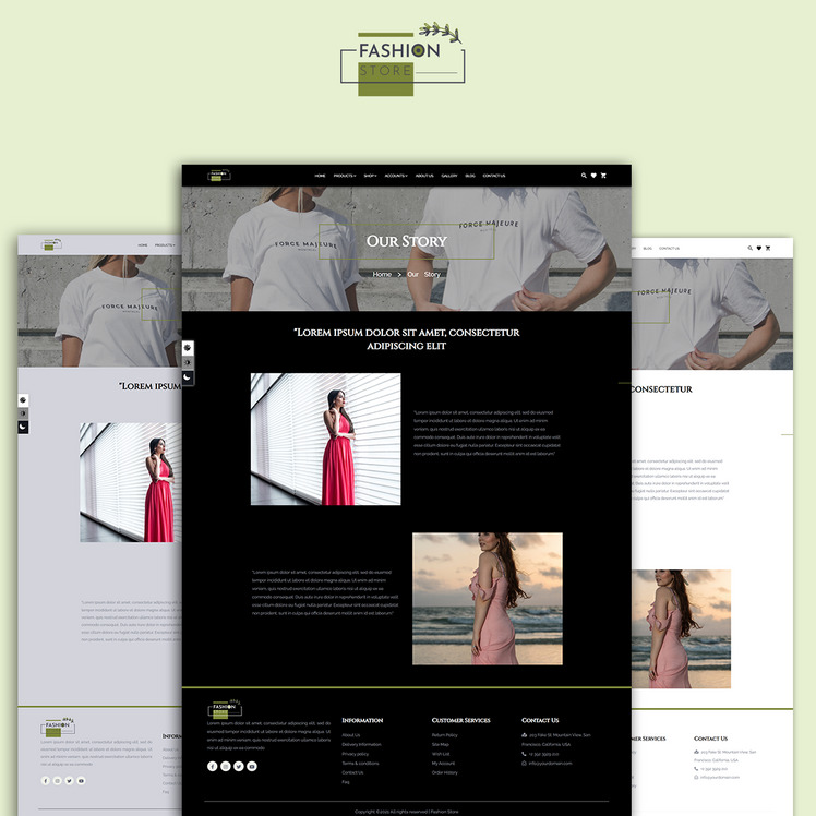 Fashion Store HTML template #235809