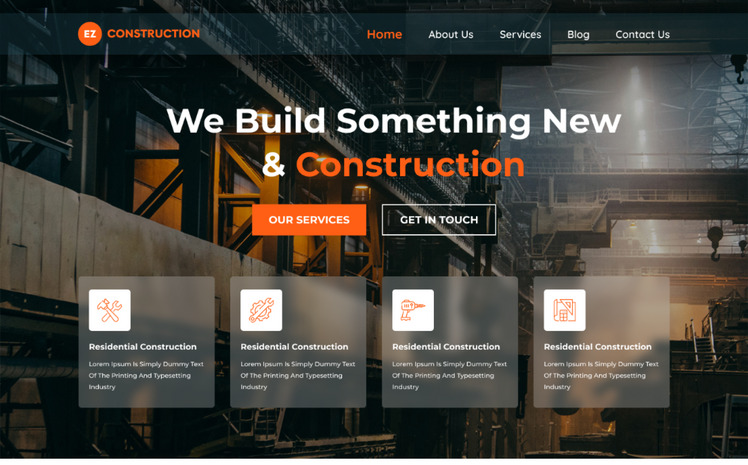 EZ-Construction: A Dynamic WordPress Theme for Revolutionizing Your Construction Business #423310
