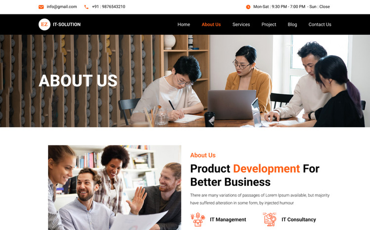 Introducing EZ IT Solutions: Your Ultimate WordPress Theme for Streamlined Business Solutions ...