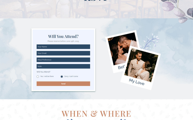 Clover - Wedding HTML Responsive Template #297231