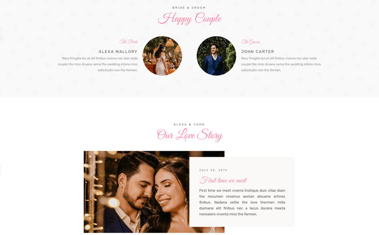 Marriage Ceremony HTML Responsive Wedding Template #258373