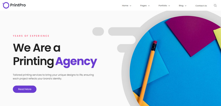 PrintPro - Printing Services Wordpress Theme #407851