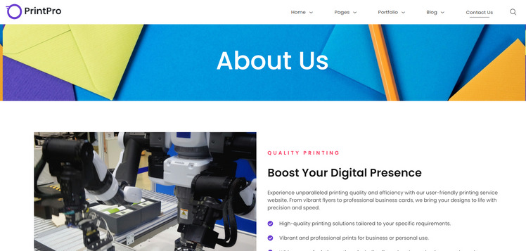 PrintPro - Printing Services Wordpress Theme #407851