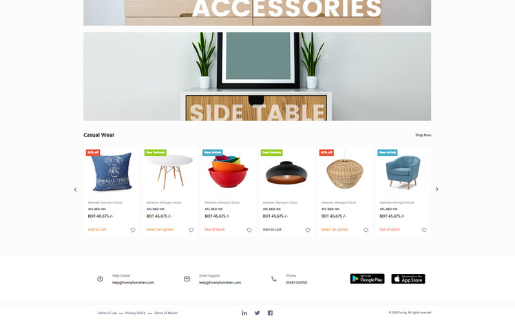 FURNIQ - A Responsive Furniture Ecommerce Website HTML Template #348848