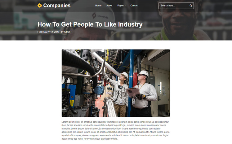 Services Company - Bootstrap Responsive Website Template #358430