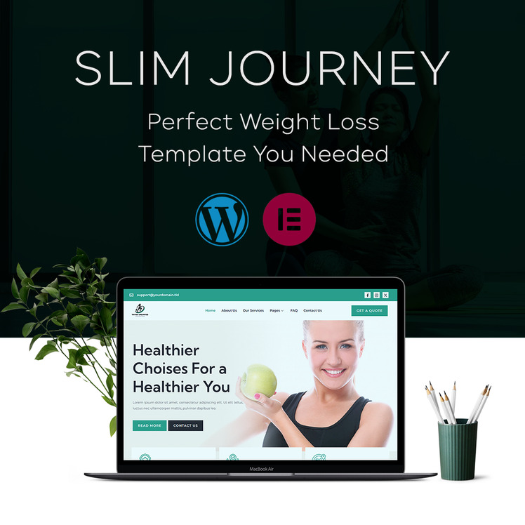 Slim Journey - Minimal & Modern Weight Loss Theme #448310