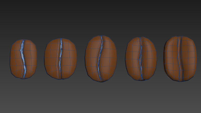 Coffee beans 3D Model #136541 - TemplateMonster