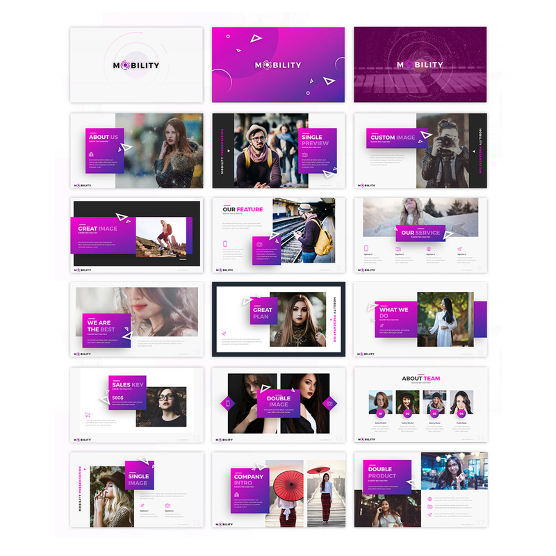 Mobility - Creative Presentation PowerPoint template