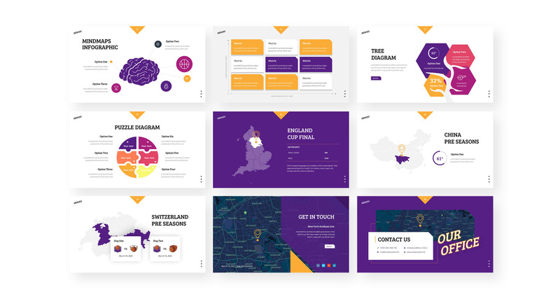 Heroes Creative Sport Presentation PowerPoint template