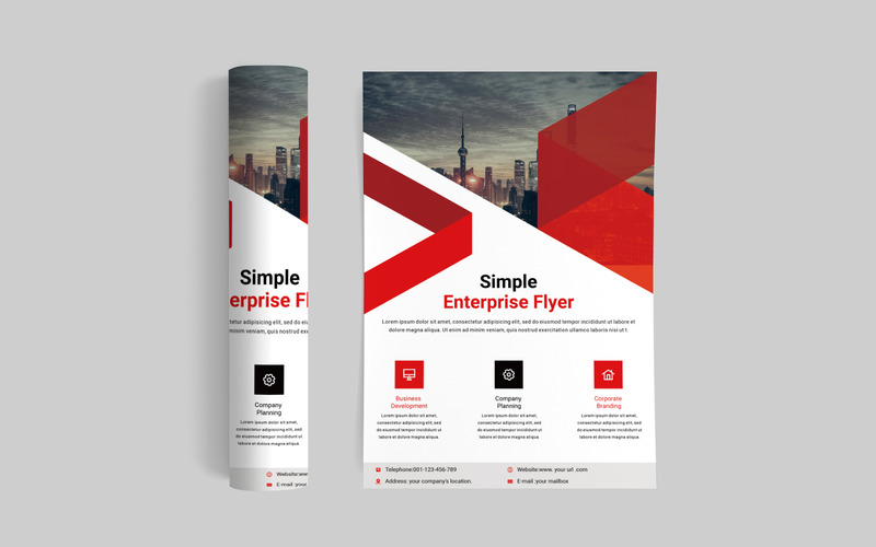 Simple Enterprise Flyer - Corporate Identity Template
