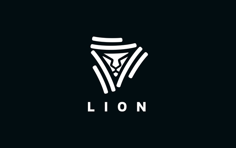 Lion Triangle Logo Template #118791 - TemplateMonster
