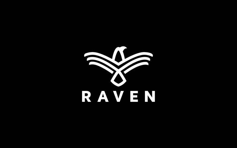 Raven Logo Template #118715 - TemplateMonster