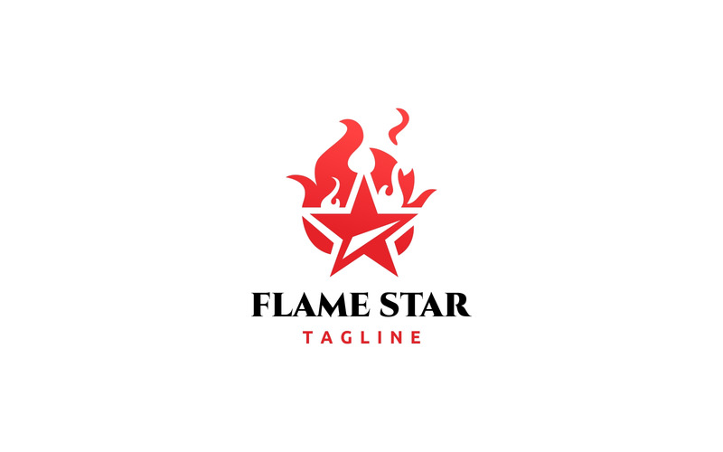 Flame Star Logo Template #121118 - TemplateMonster