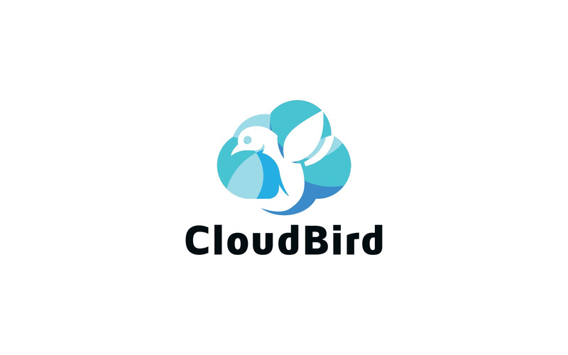 Cloud Bird Logo Template #121090 - TemplateMonster