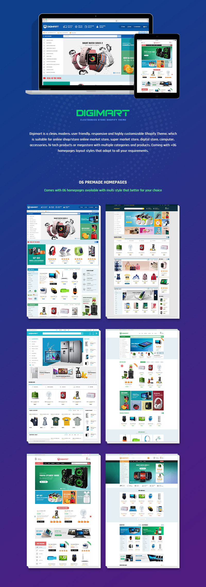 Digimart - Electronics Mega Shop Shopify Theme