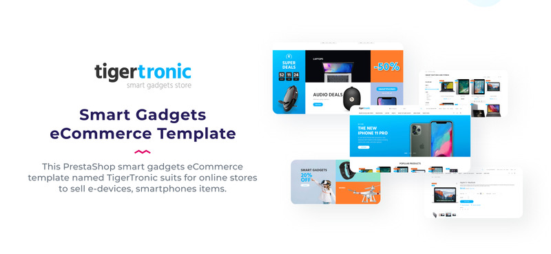TigerTronic - Smart Gadgets eCommerce Template PrestaShop Theme