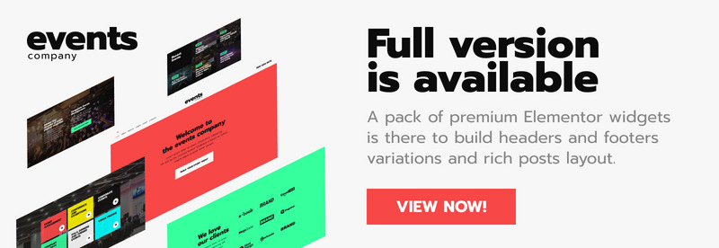 Events Company - Free Modern Event Landing Page Platform WordPress Theme