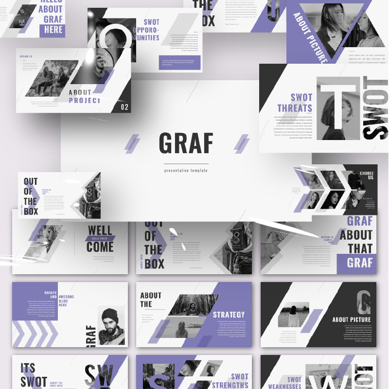 GRAF Presentation PowerPoint template - TemplateMonster