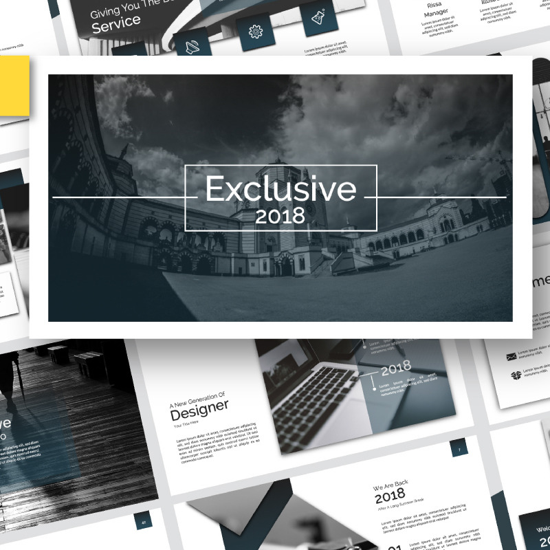 Exclusive Presentation PowerPoint template - TemplateMonster