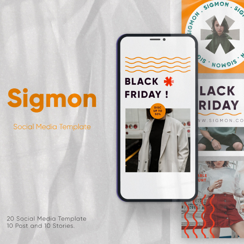 Sigmon Social Media Template #101394 - TemplateMonster