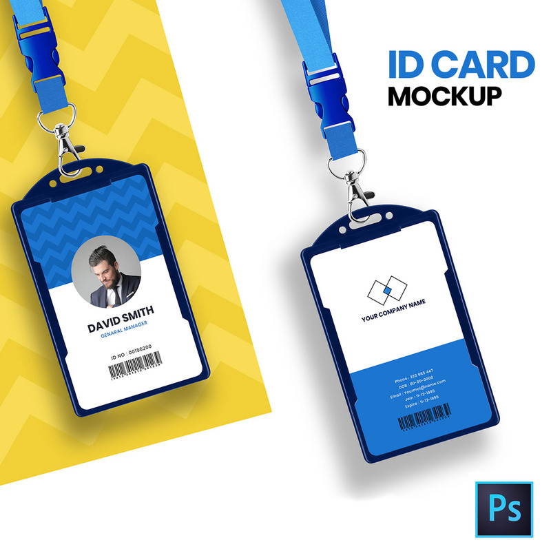 ID Card product mockup #122501 - TemplateMonster