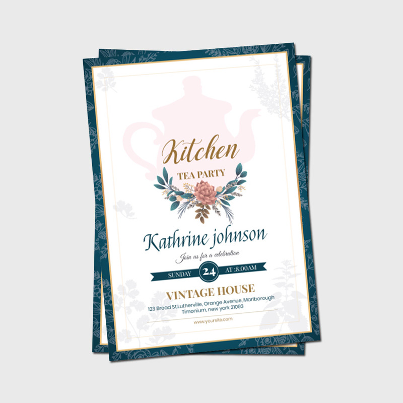 Kitchen Tea Invitation - Corporate Identity Template