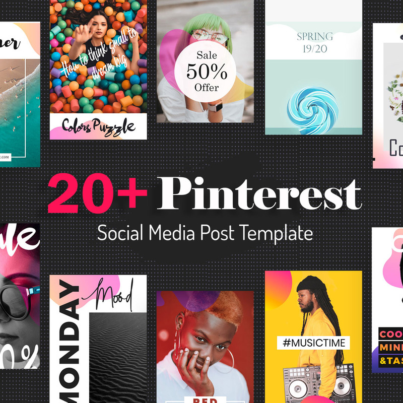 Pinterest Post Social Media Template - TemplateMonster