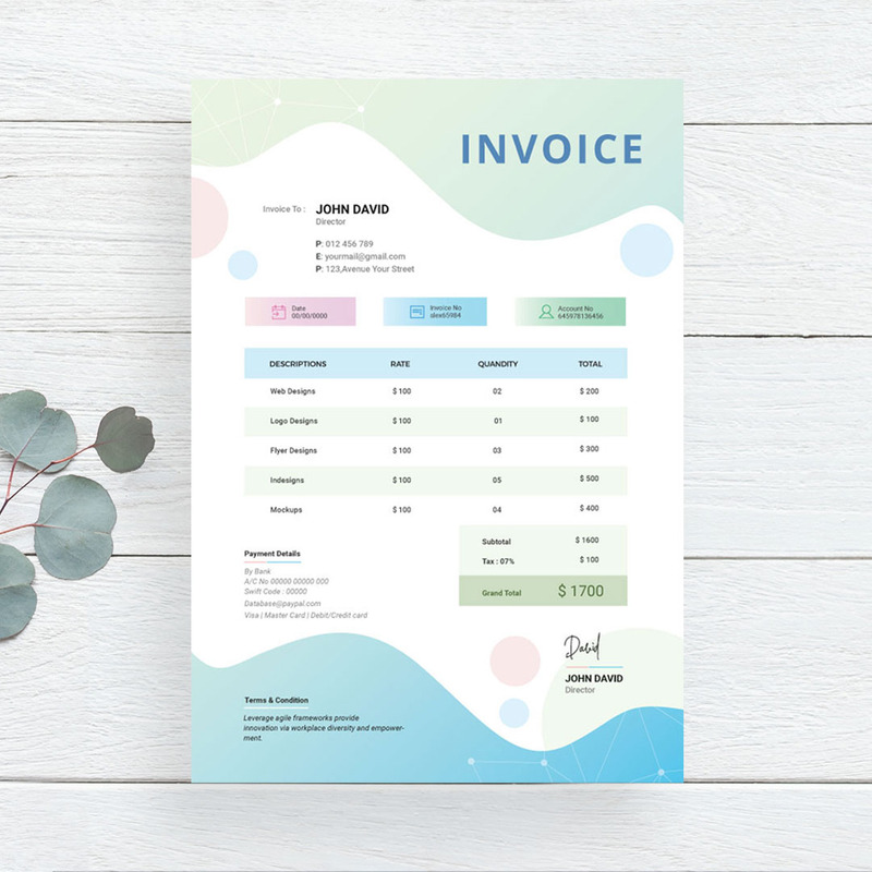 The Minimal Invoice - Corporate Identity Template