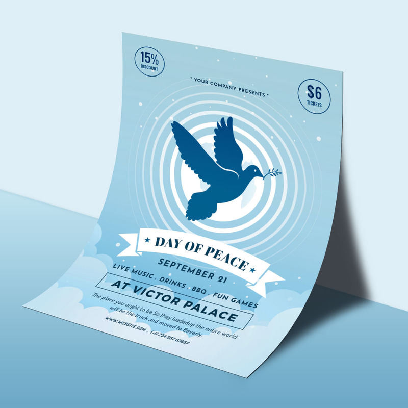 Peace Day Flyer/Poster - Corporate Identity Template