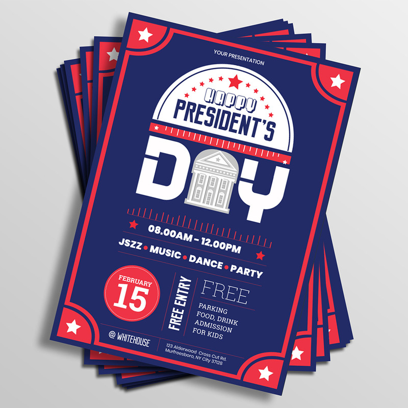 President's Day Flyer - Corporate Identity Template