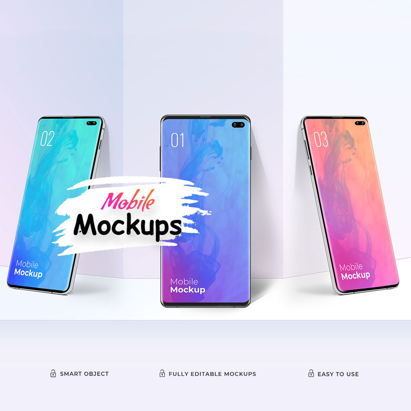 Mobile product mockup #153468 - TemplateMonster