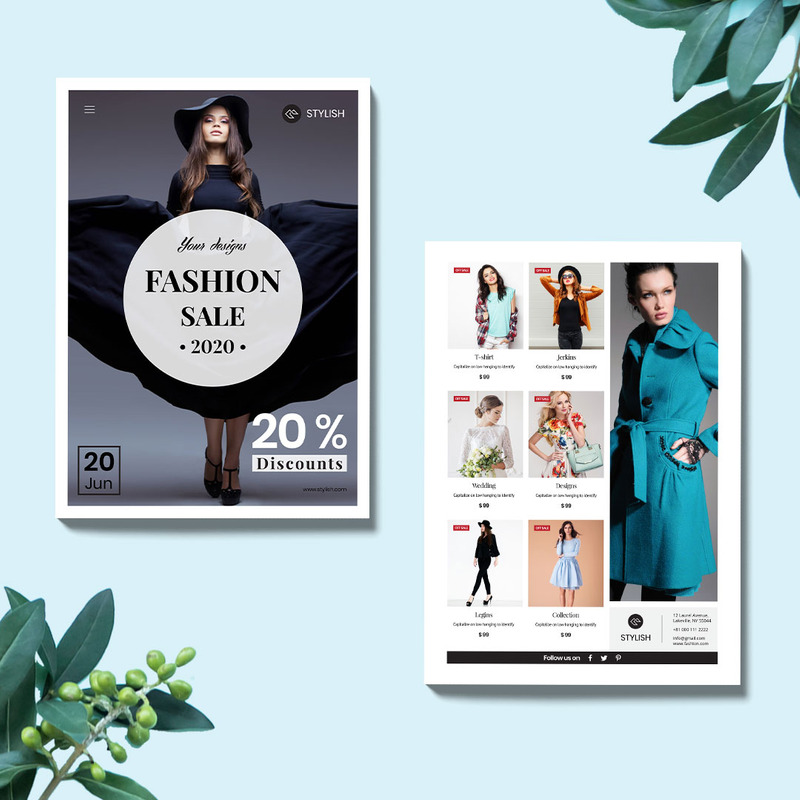 Online Shopping Brochure - Corporate Identity Template