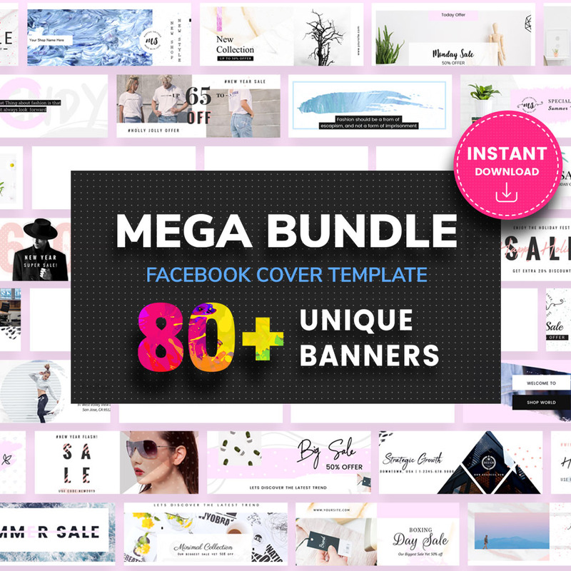 Facebook Cover Templates Mega Bundle for Social Media