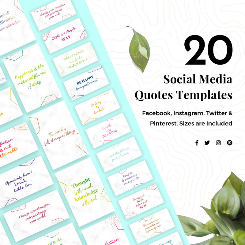Quotes Trendy Social Media Template #154594 - TemplateMonster
