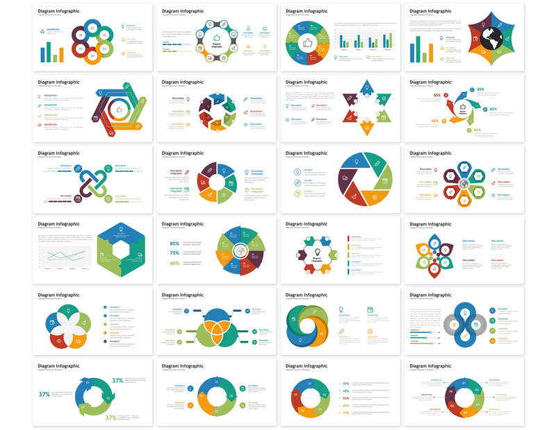 Diagram - Infographic PowerPoint template - TemplateMonster