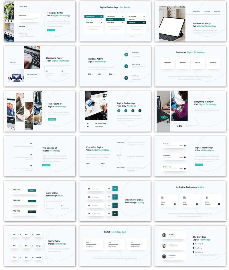 Technology Presentation PowerPoint template - TemplateMonster