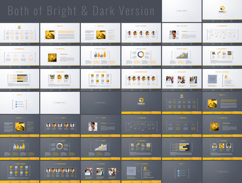 Maxde | Simple Classic PowerPoint template - TemplateMonster