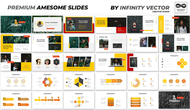 Jham Creative Presentation PowerPoint template